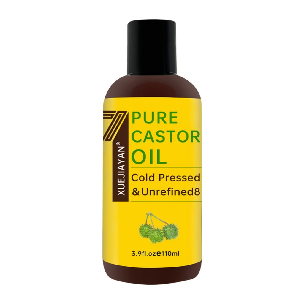 Pure Cold Pressed Castor Oil - Big 32 fl oz Bottle - Unrefined & Hexane ...