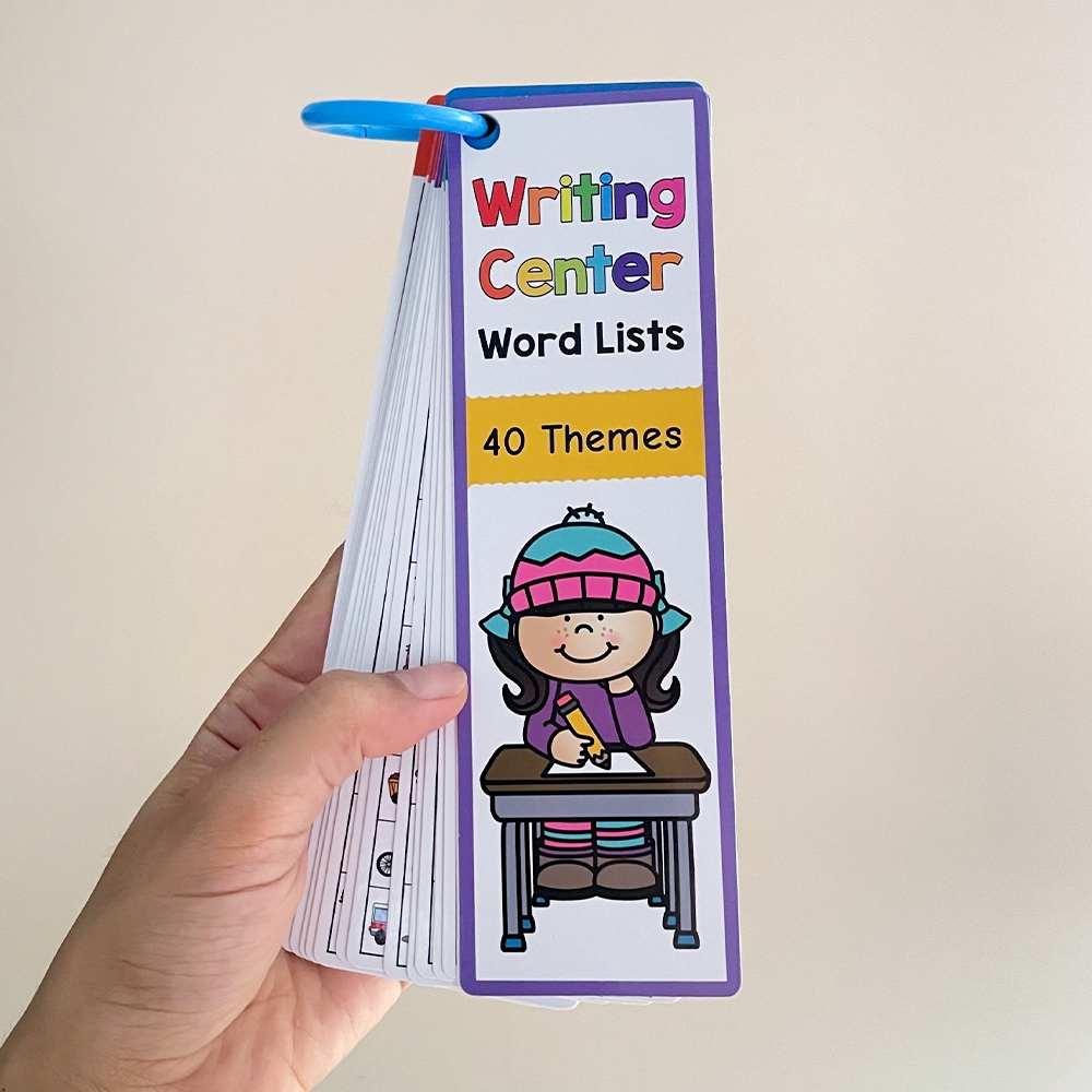40 Themes Writing Center Word Lists Flashcards for Kids Baby Learning ...