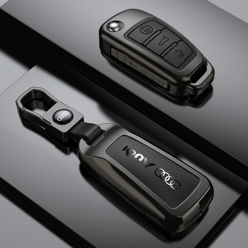 Premium Zinc Alloy Car Key Case Cover with Stylish Metal Leather ...