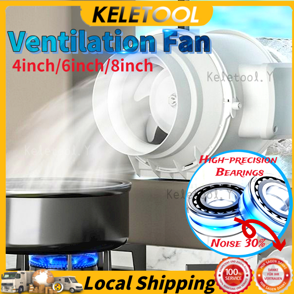 Local Send Exhaust Ventilation Fan Kitchen Big Duct Circulation Fans ...
