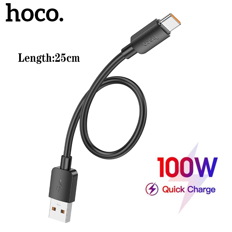 HOCO X96 0.25M Short Cable USB-C Cable 100W Fast Charging Data Cable 6A ...