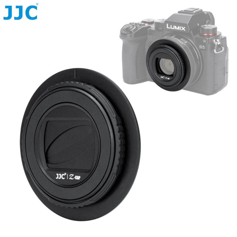 JJC Auto Lens Cap for Panasonic Lumix S 26mm F8 Lens S-R26 on Lumix S9 ...