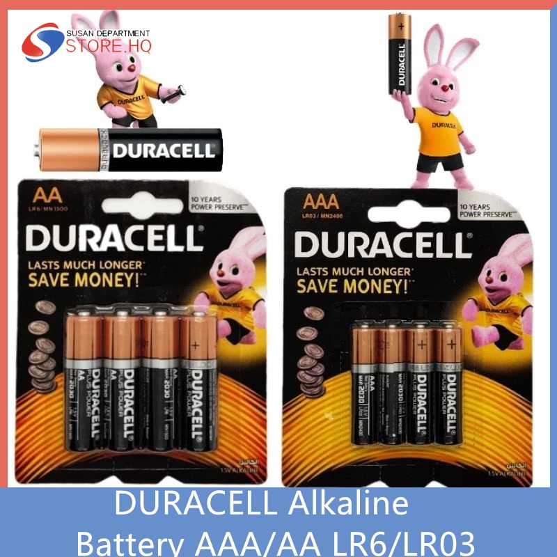DURACELL Alkaline Battery AAA/AA LR6/LR03 Bateri 1.5V/（12 Cells ...