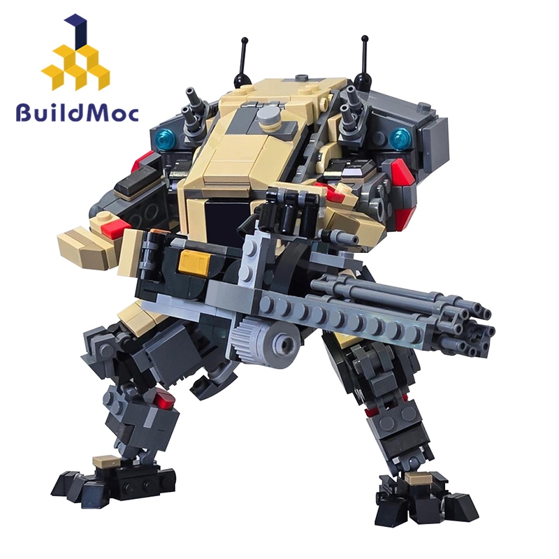 BuildMOC Titanfall mech robot Model Legion Titan Building Blocks ...