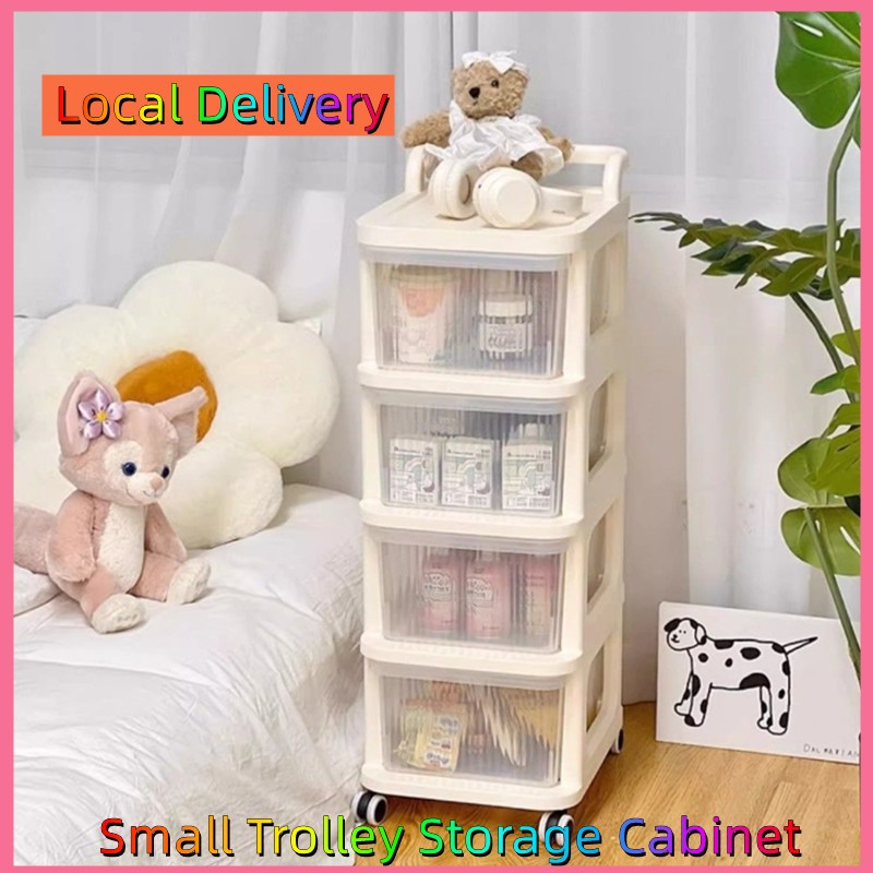Four Layer Small Cart Storage Rack Multifunctional Drawer Style Snack ...