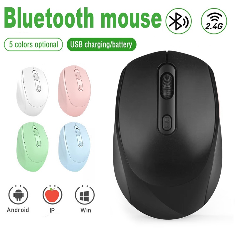 Dual Mode Bluetooth 2.4G Wireless Mouse Wireless Silent Type-C Fast ...