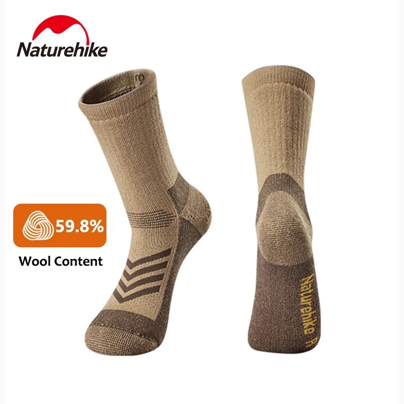 Naturehike Merino Wool Socks Men Women Outdoor Camping Hiking Shock ...