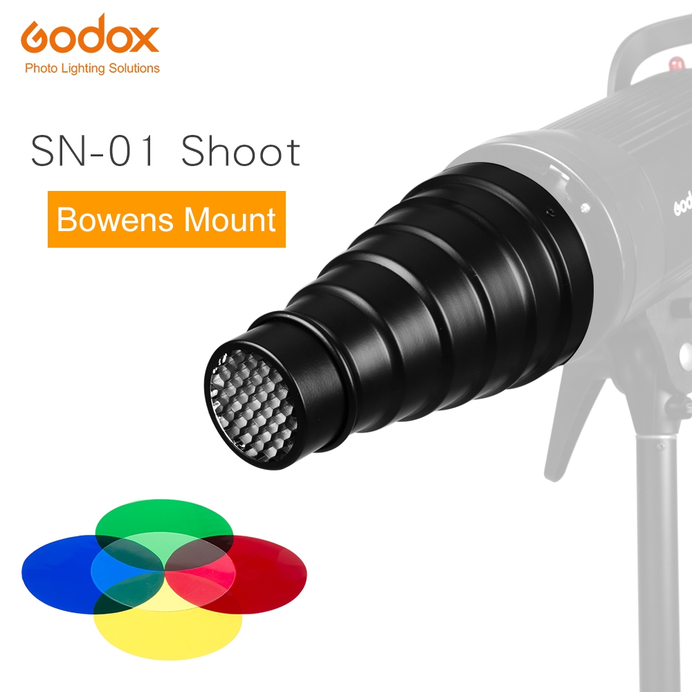 GODOX SN-01 Bowens Mount large Snoot Professional Studio light Fittings ...