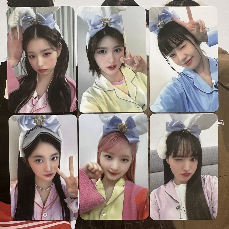 IVE photocard official album card Wonyoung photocard Yujin Gaeul LIZ Rei Leeseo Rabbit ears card ...