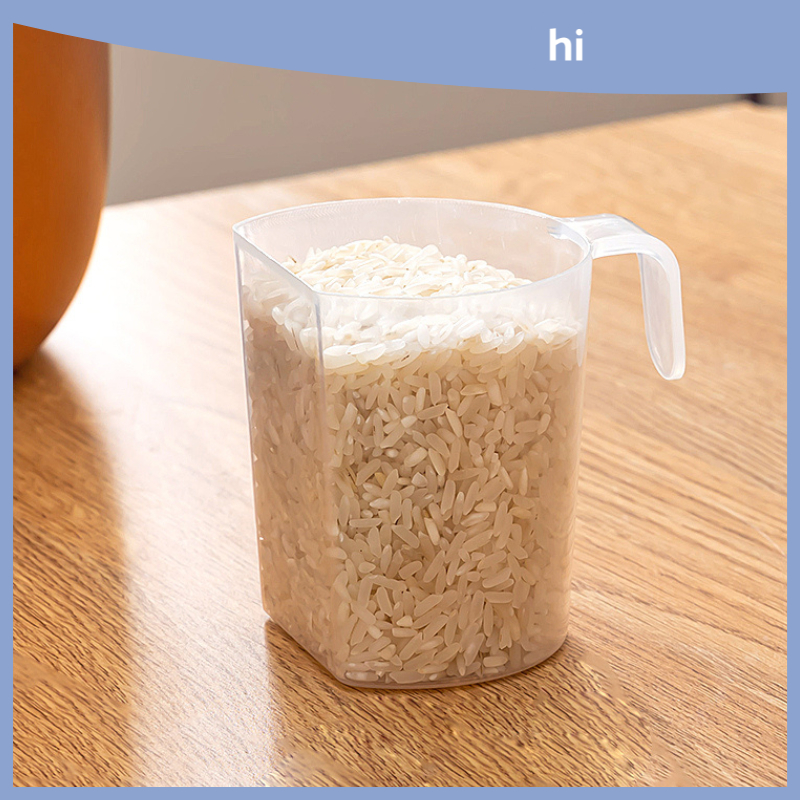 HI HOMES Plastic Rice Measuring Cup With Scale For Scooping Rice Small ...