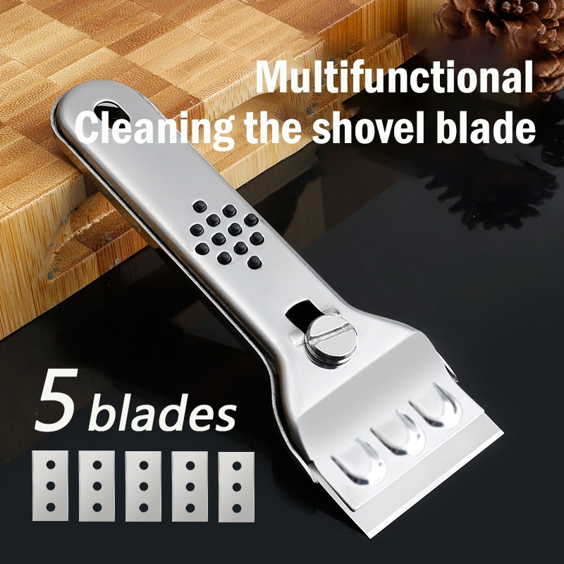 Stainless Steel Cleaning Scraper Blade Glass Kitchen Ceramic Tile ...