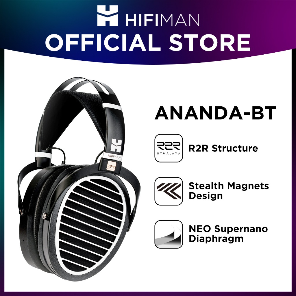 HIFIMAN ANANDA BT with R2R DAC Technology and Stealth Magnets Planar ...