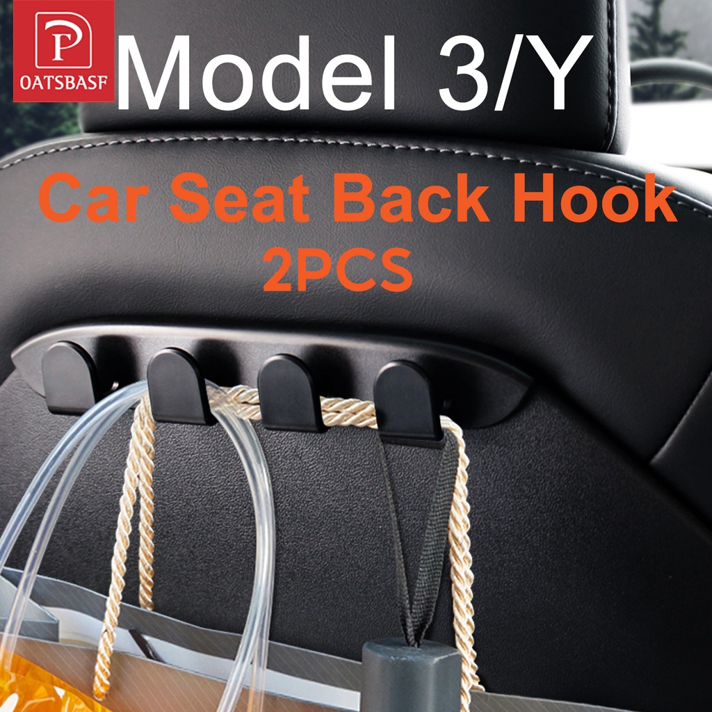 OATSBASF 2pcs Car Interior Hook for Tesla Model 3/Model Y Car Rear Seat ...