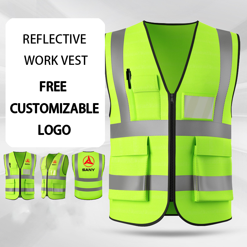 Customizable LOGO work vest outdoor reflective work clothes | Shopee ...