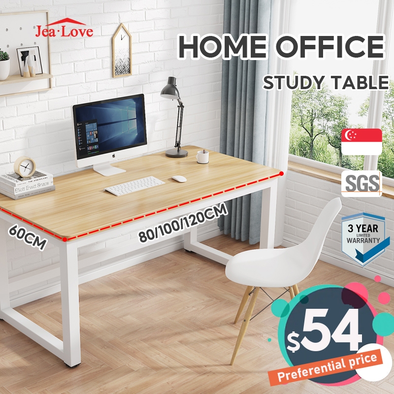 【SG】Study Table Computer Table PC Desk offic Desk 80/100/120cm | Shopee ...