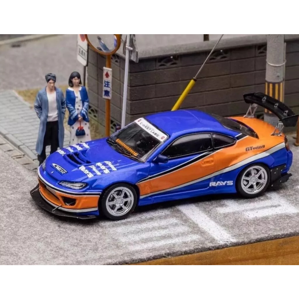 SW 1:64 JDM Silvia S15 Widebody Racing Sports Model Diecast Metal Car | Shopee Singapore