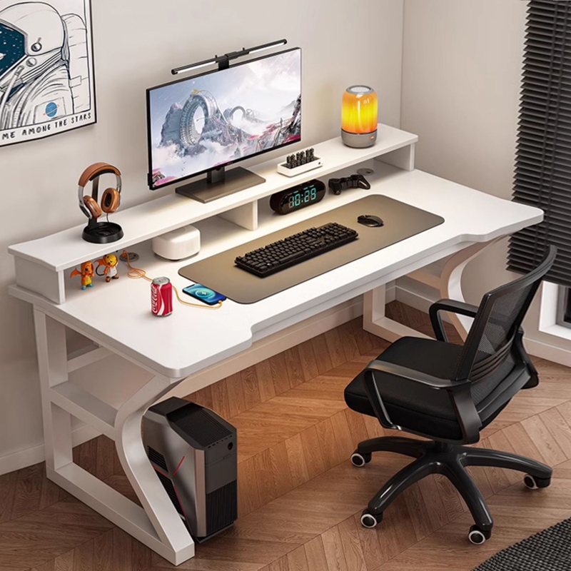 Carbon Fibre Computer Organizer Gaming Monitor Stand Study Office Table ...