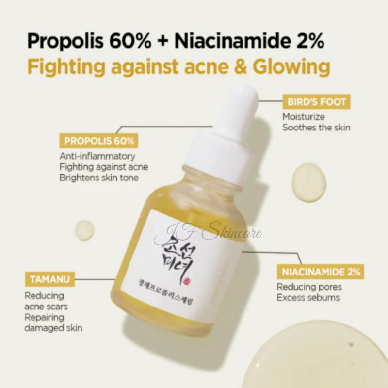 Glow Serum : Propolis + Niacinamide 30ml anti-inflammation, fight acne ...