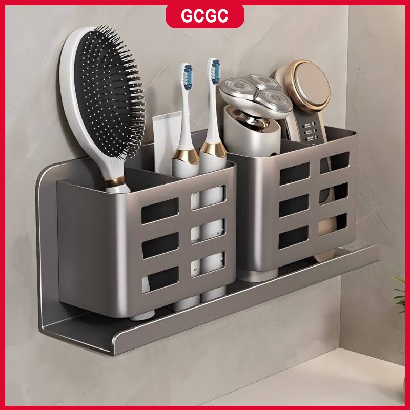 [SG Stock] Comb rack bathroom rack toothpaste rack storage rack wall ...