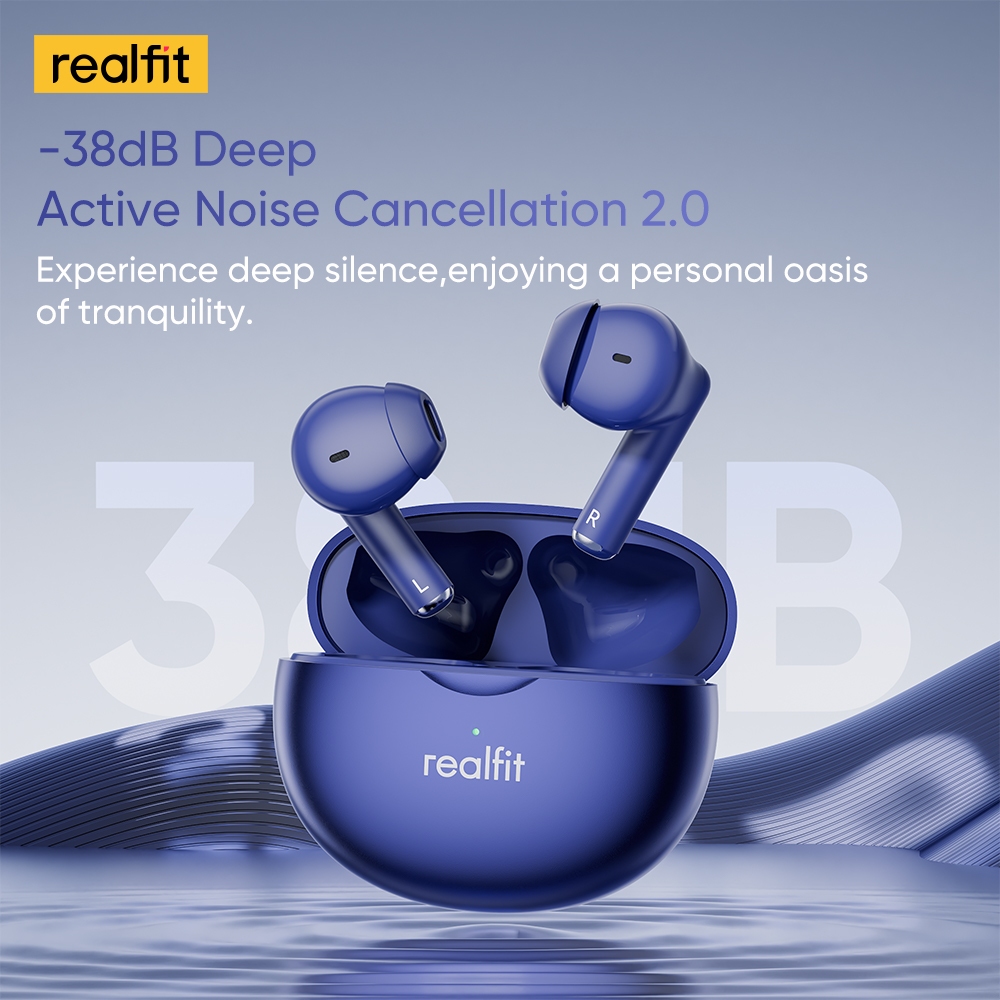Realfit F2 MAX ANC Earphone,Metallic electroplating color,APP control ...