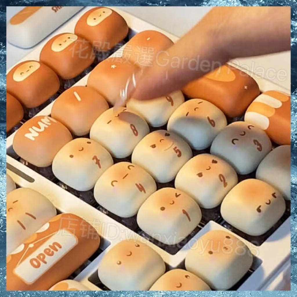 Roasted Buns as Keycaps~MOG Highly Sublimated PBT Ladies Small Buns ...