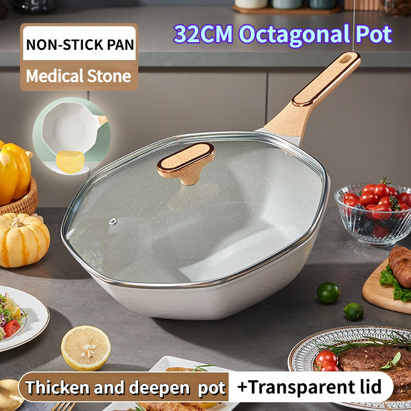 32CM Ceramic Non Stick Pan Frying Pan Frying Pan Without PFOA and PTFE ...