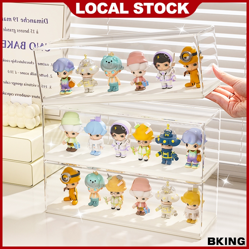 Acrylic Display Box Popmart Display Case Figurine Display Rack Shelf ...