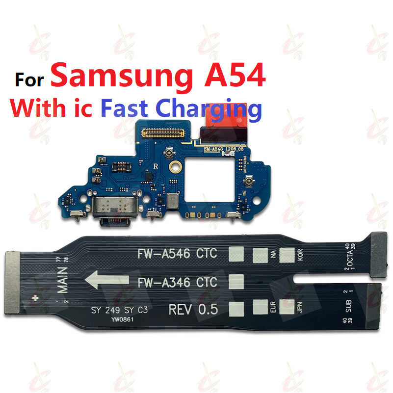 Charging board for Samsung galaxy A54 5G Main borad motherboard flex ...