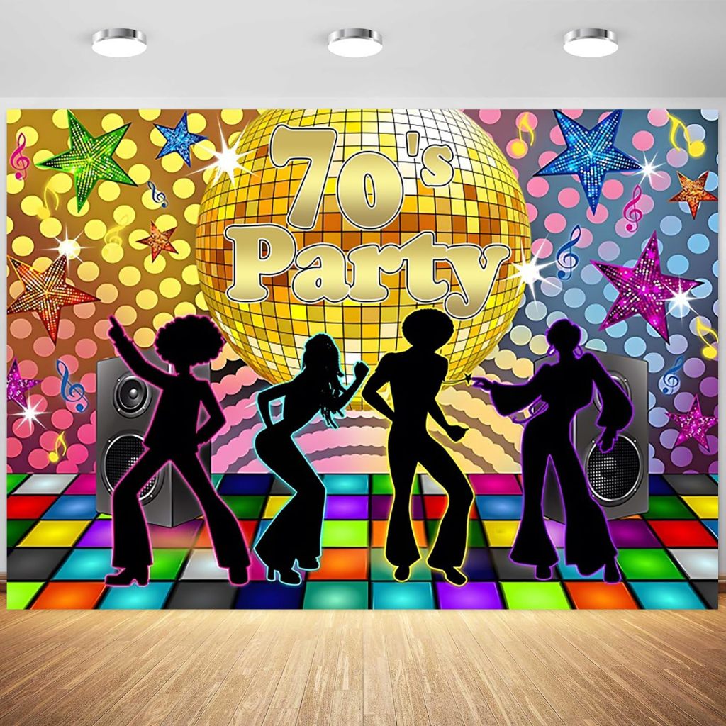 70s Discos Boogie Photography Backdrop 7x5ft Retro 70s Dancing Stage ...