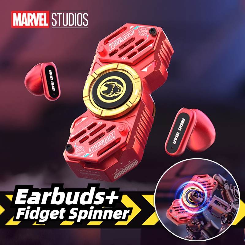 MARVEL STUDIOS G11 Mecha Fidget Spinner TWS Earbuds lron Man Wireless ...
