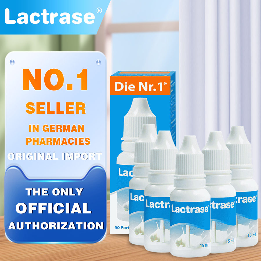 [Bundle of 5] LACTRASE German Lactase Drops for All Age Groups with ...