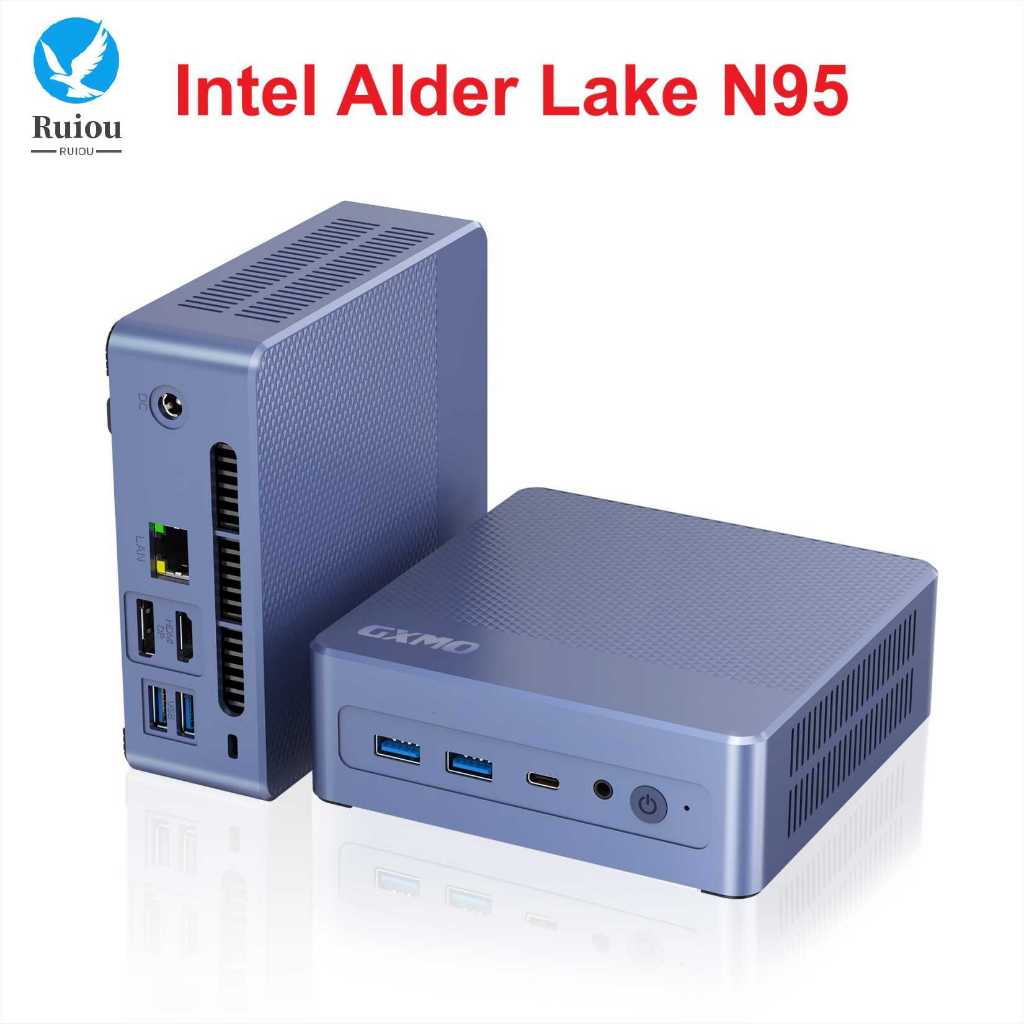 GXMO Intel Alder Lake N95 Mini PC Windows 11 Pro DDR4 8GB 256GB SSD ...