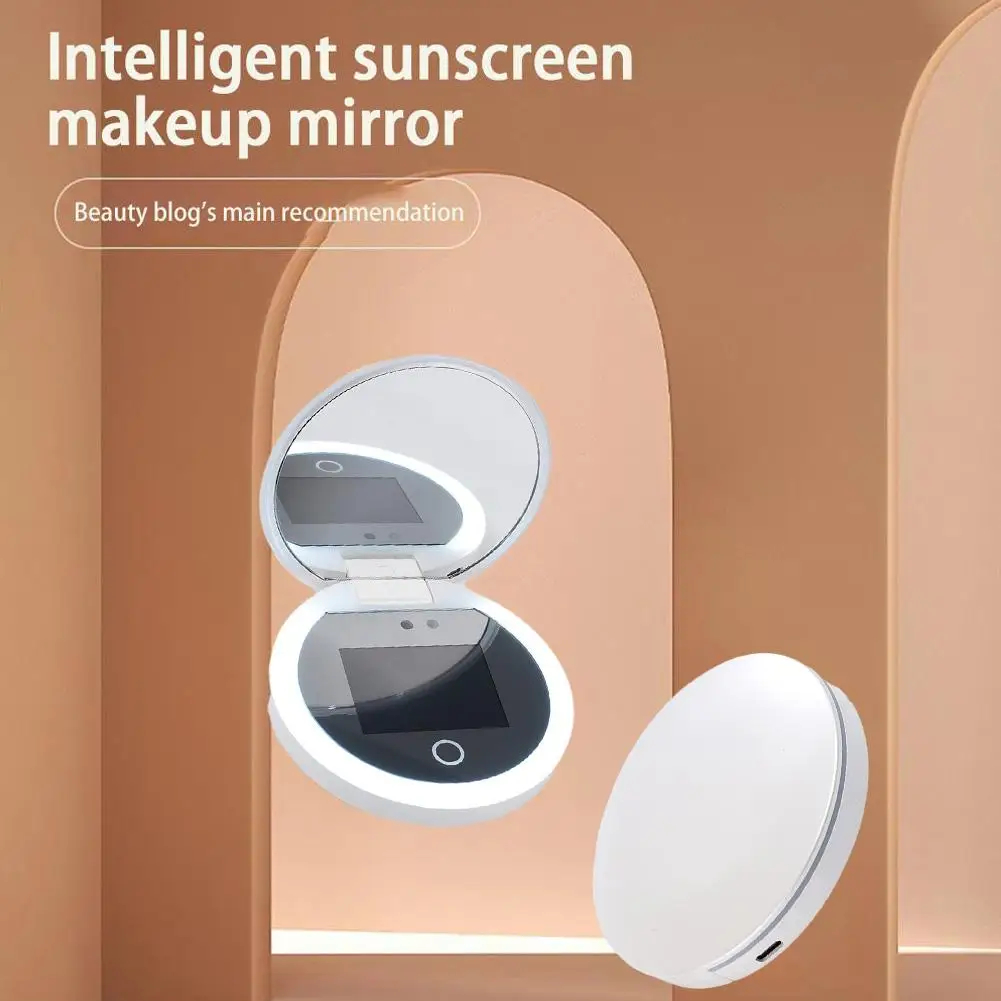 Smart UV Sunscreen Makeup Mirror With LED Beauty Sunscreen Detection ...