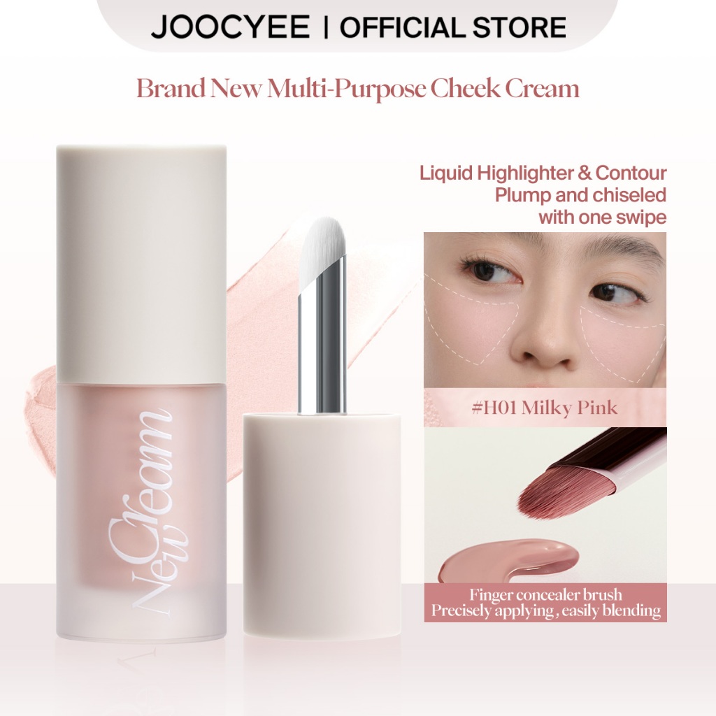 JOOCYEE Multi-Purpose Cheek Cream Liquid Highlighter&Contour Long ...