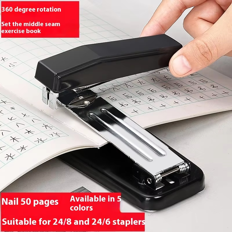 360 Rotatable Heavy Duty Stapler Standard Long Stapler Stapling Use 24/ ...