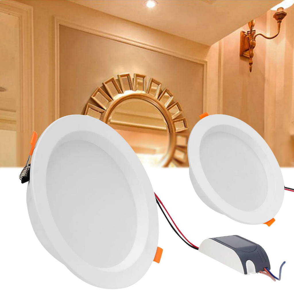 Led Round Downlight White 80mm-135mm Spotlight Recessed Ceiling Living ...