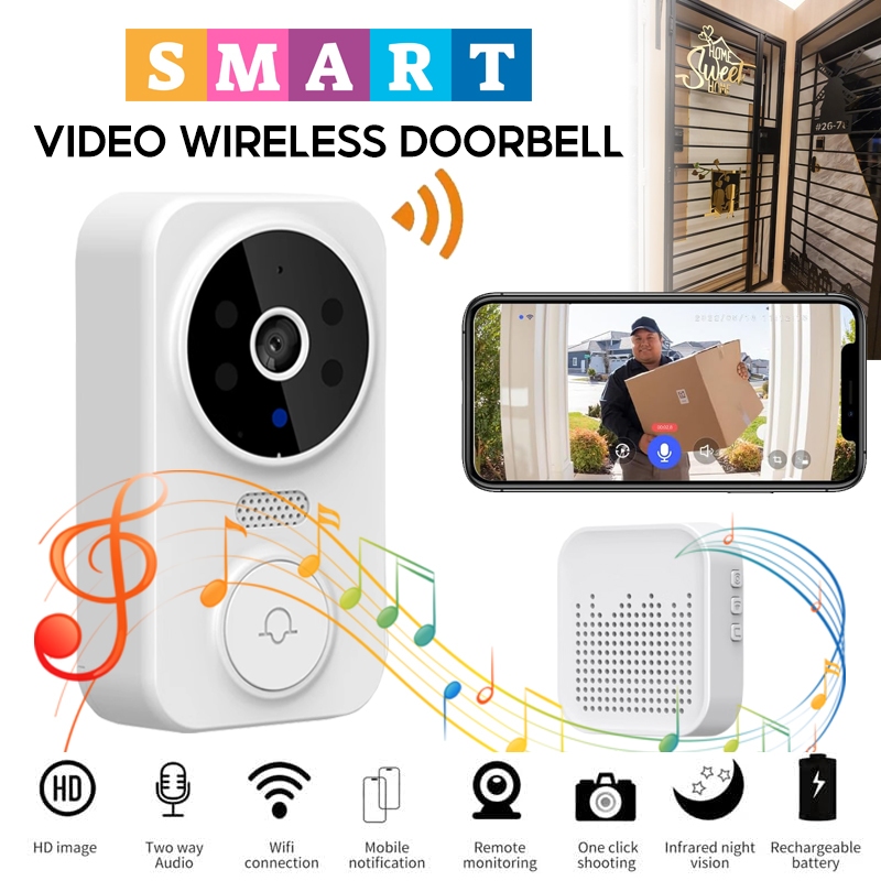 Waterproof Wireless Door Bell 500M Range Music Home Ring Chime 38 ...