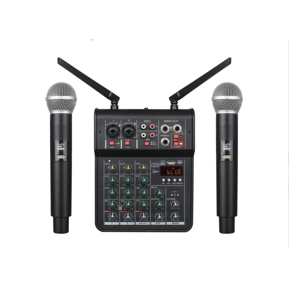 Ma4-mic Audio System Professional Audio dj Mixer Mini Mixer 2 Stage ...