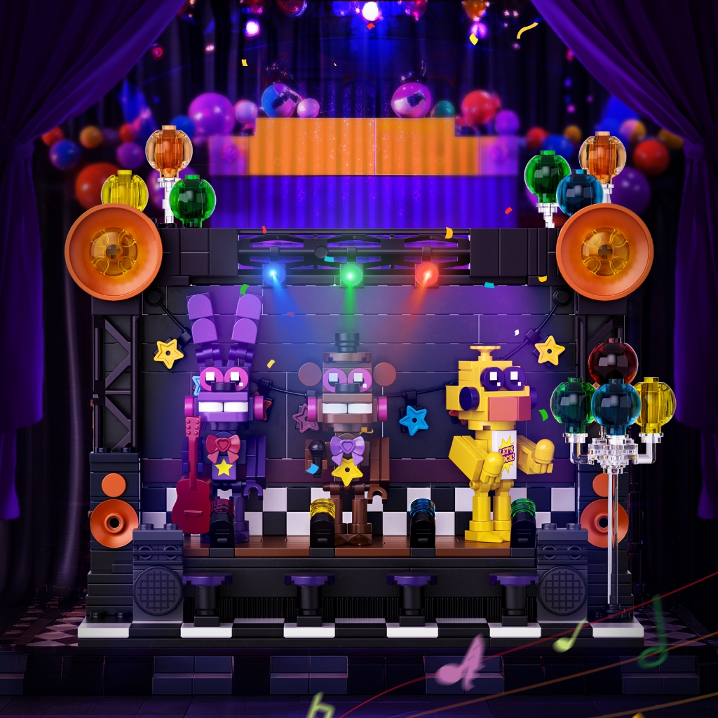 BuildMO Five Nights at Freddy's Rockstar Main Stage Model Building ...