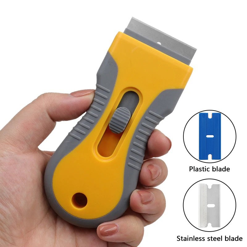 Glue Removal Blade Glass Oven Razor Scraper Plastic Handle Razor ...
