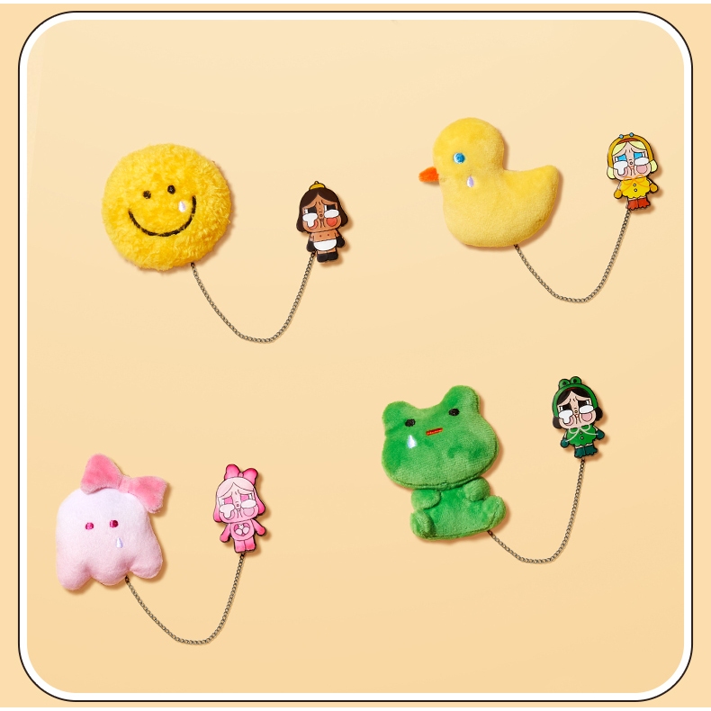 Popmart POPMART CRYBABY Crying Baby Tears Factory Series Plush Badge ...