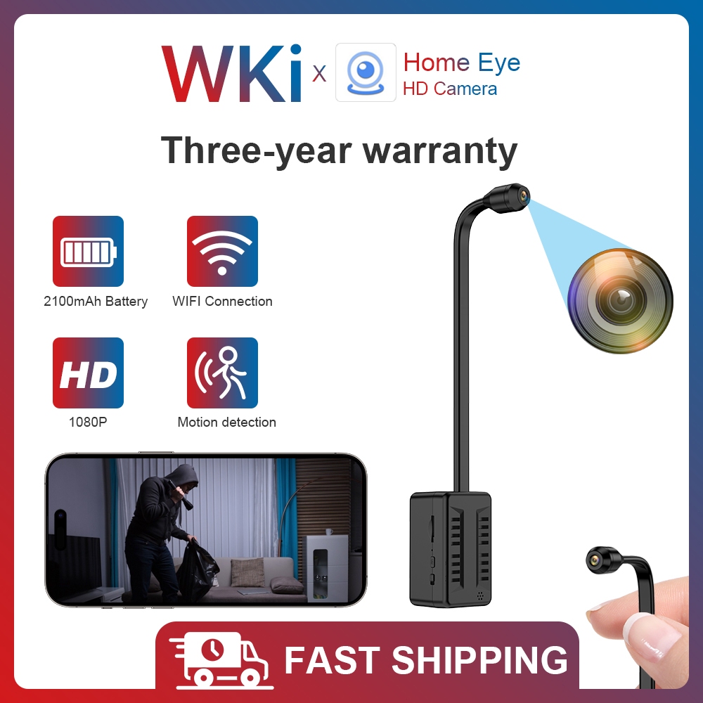 WIFI Mini Camera - 1080P Ultra Clear, Wi-Fi & 4G Connectivity, 2000mAh ...