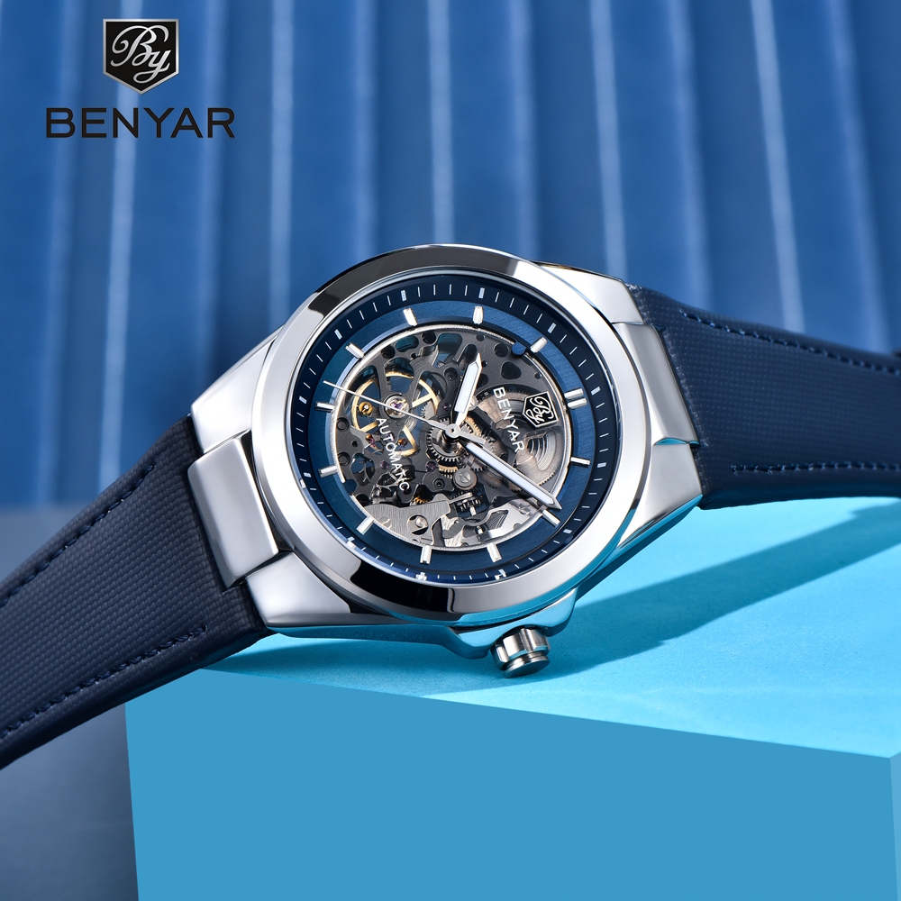 BENYAR Watch Man Original 100% Automatic Mechanical 42MM Dial Luminous ...