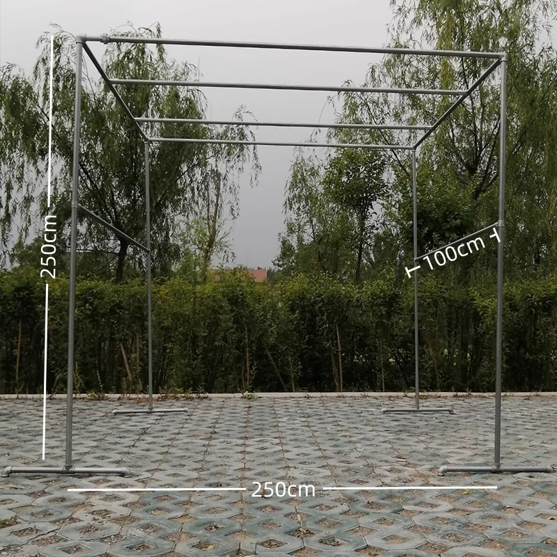 Galvanized steel pipe, shade canopy, flower frame, melon and fruit ...