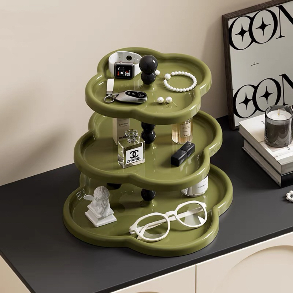 French Retro Tray 2/3 Layer Entrance key Storage Ornament Entry Tray ...