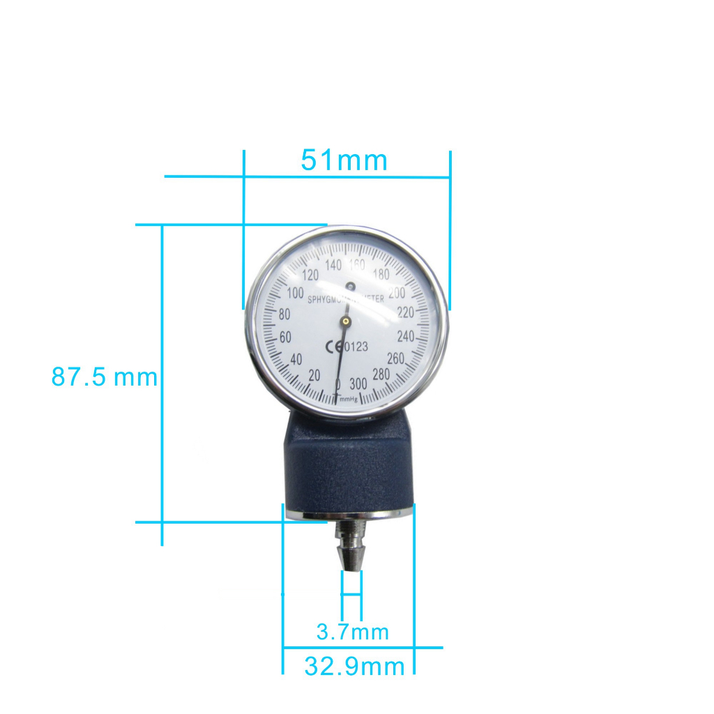 PVC Bulb with metal valves, bulb size:82*41mm BP meter, with range 0 ...