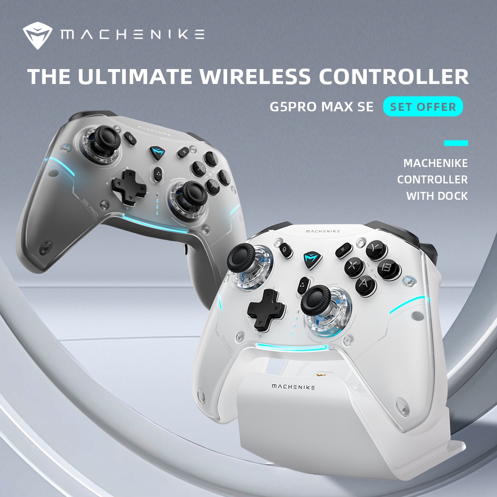 Machenike G5 Pro Series Wireless Gamepad Controller, Hall Linear Trigger Mechanical Buttons 6 ...