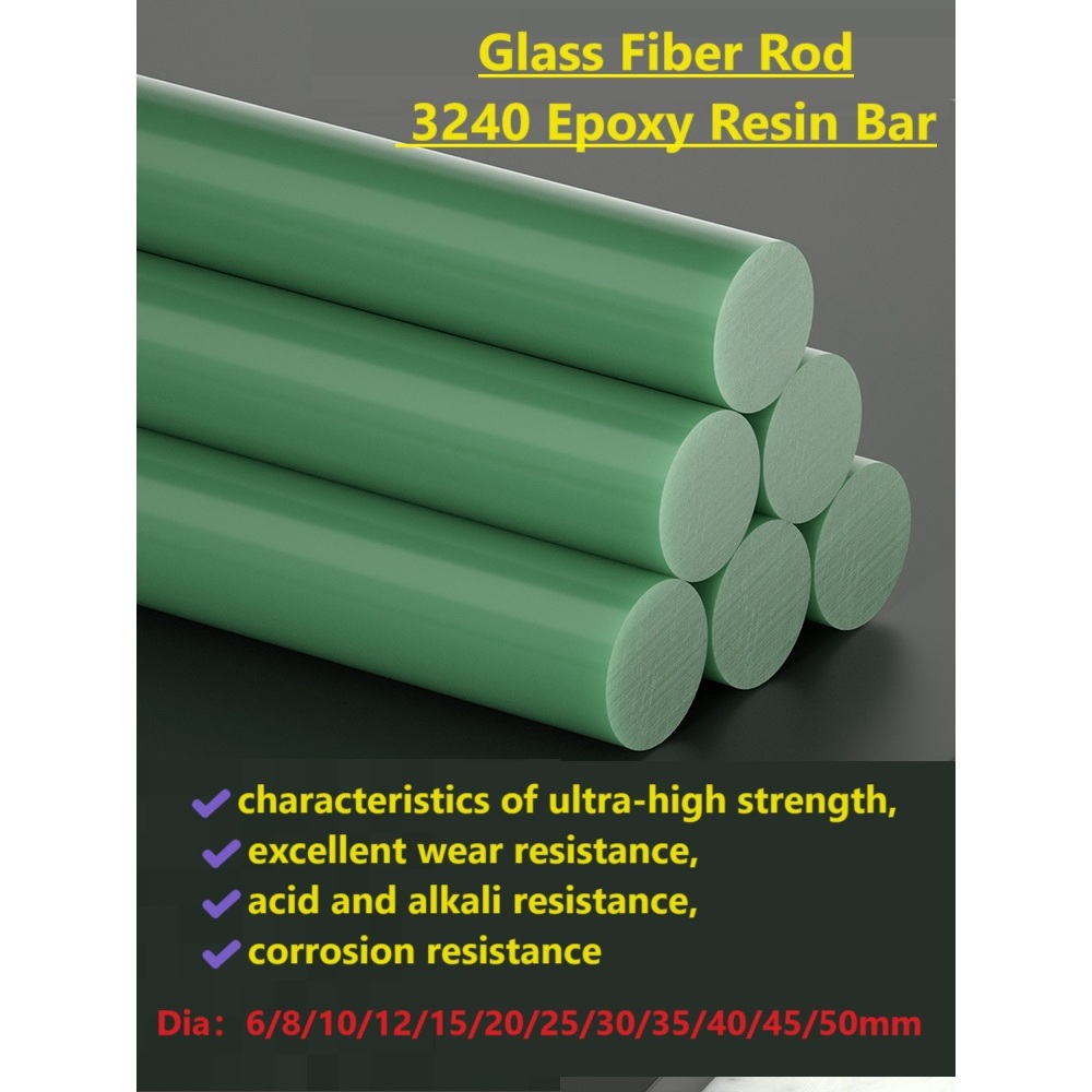 G10 Imported FR4 Insulating Rod G10 Epoxy Rod Light Green Glass Fiber ...
