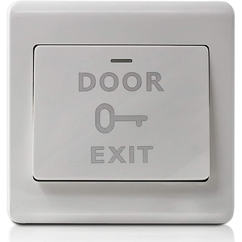 Press to Exit Door Release Button Switch Plastic Panel Metal Bottom ...