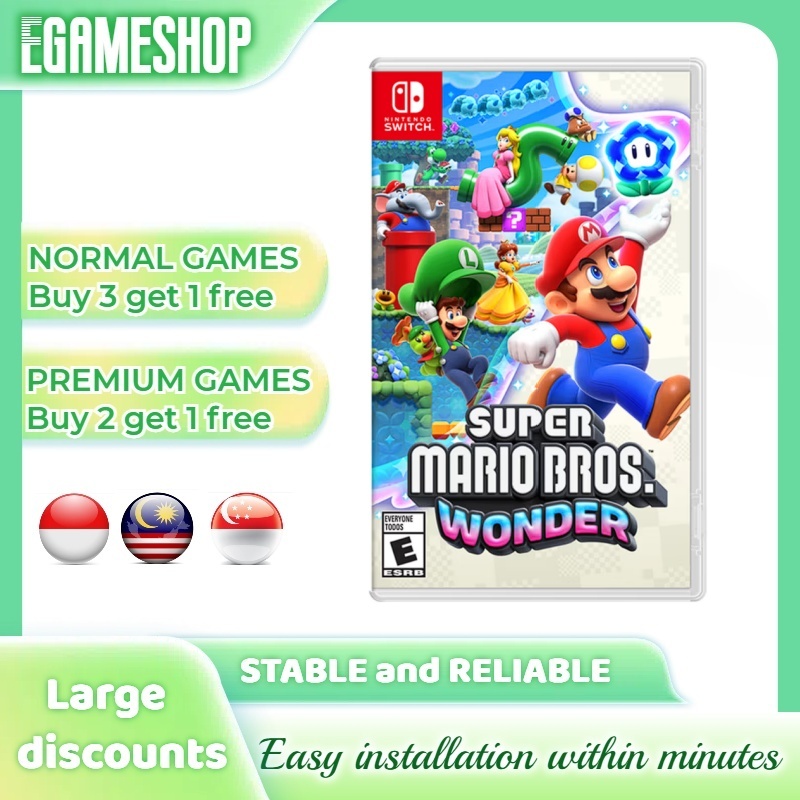 Nintendo switch Super Mario Bros Wonder digital Mario Bros Surprise ...
